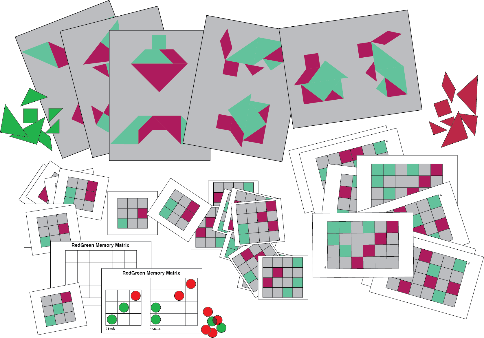 E. Matrix & Tangram Set – The RedGreen ToyBox